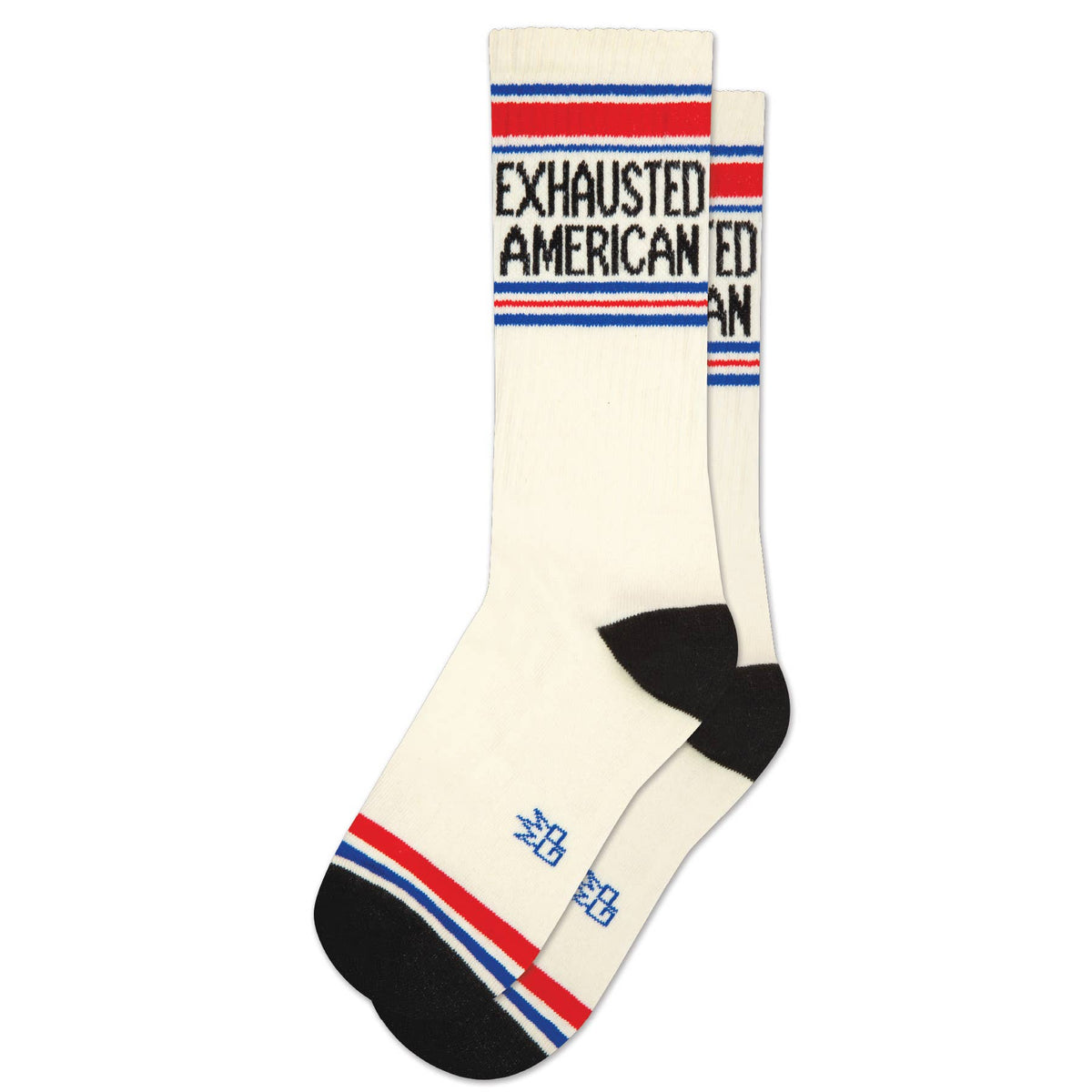 Exhausted American Gym Crew Socks– Alair Gift Shop