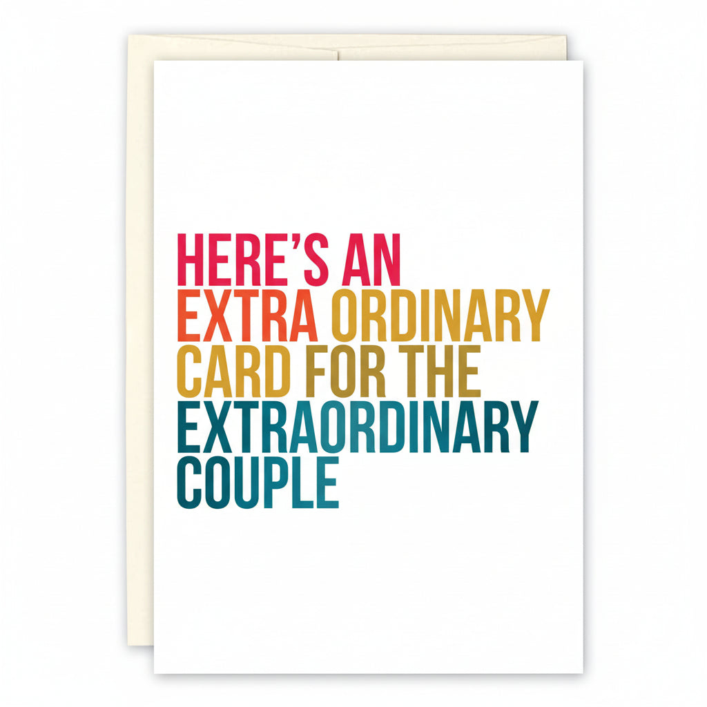 Extra Ordinary Wedding Card– Alair Gift Shop