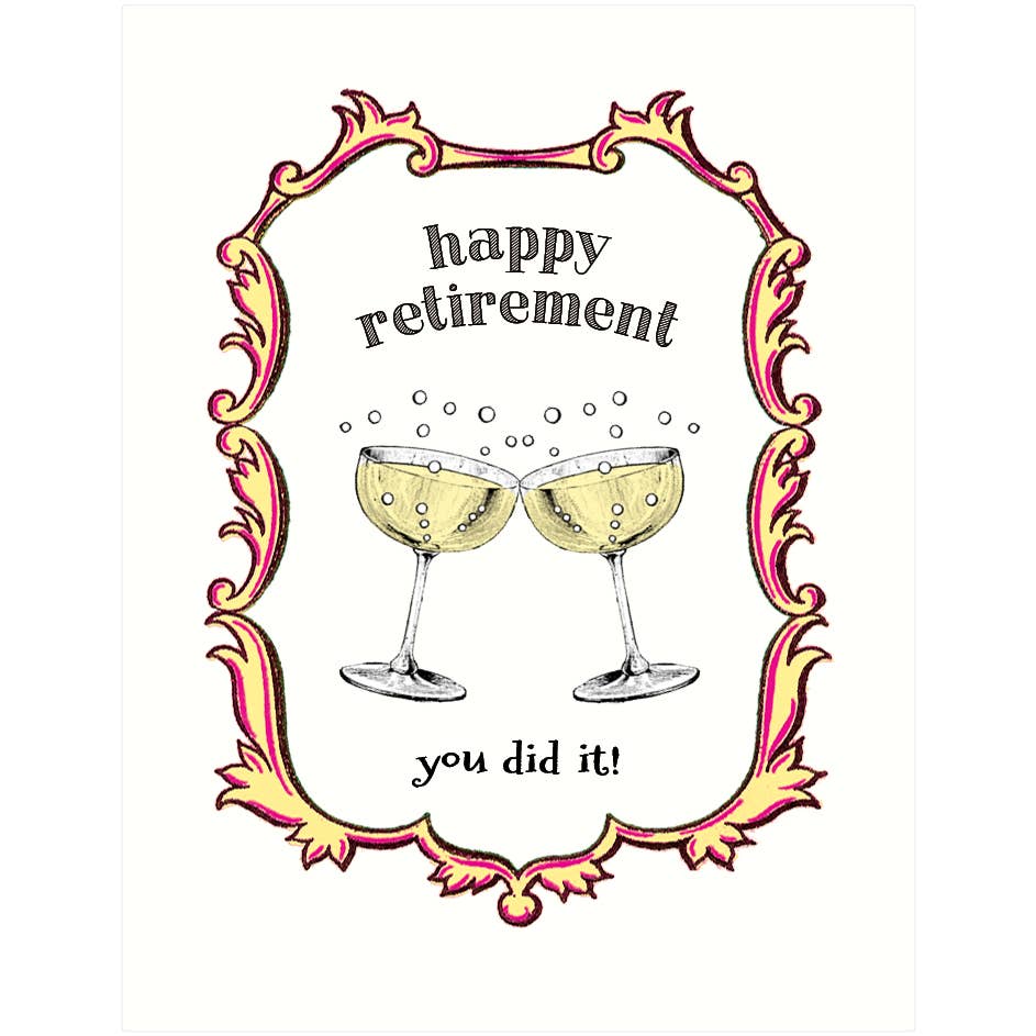 Retirement Toast Card– Alair Gift Shop