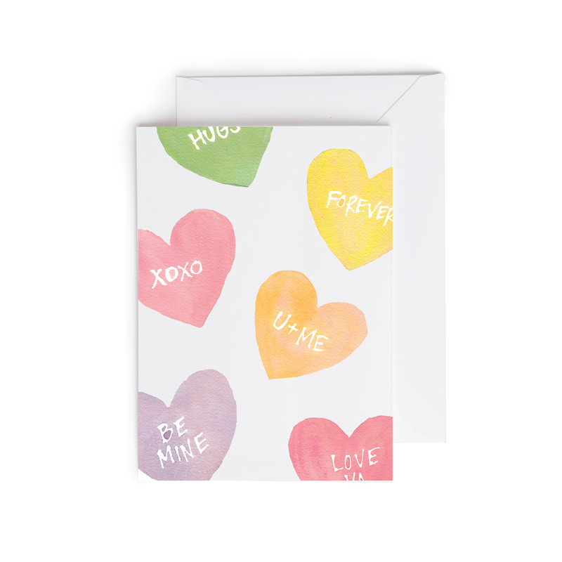 Conversation Hearts Card– Alair Gift Shop