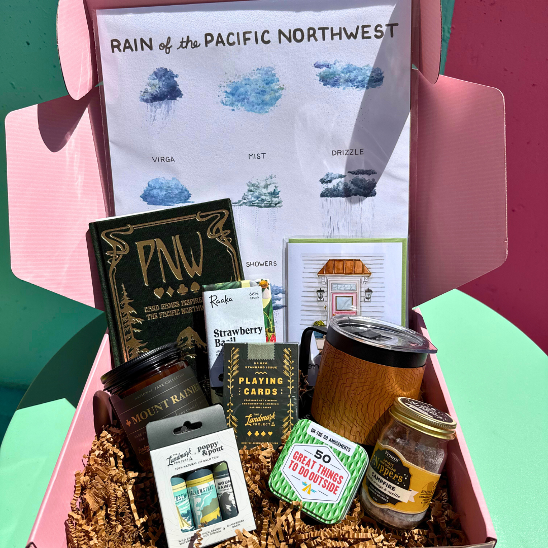 Custom Welcome to the Pacific Northwest Themed Gift Box– Alair Gift Shop